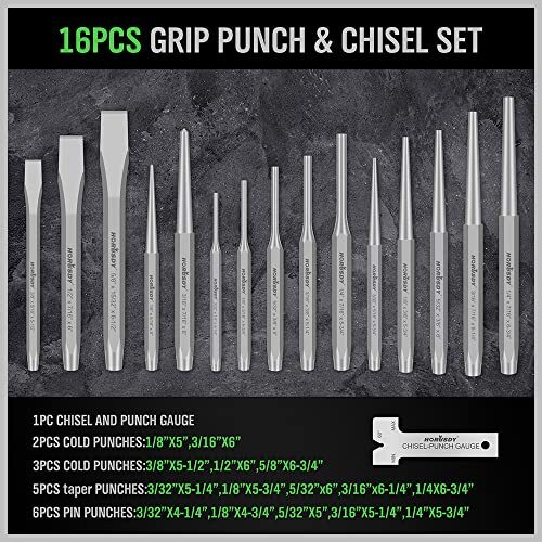 Swanlake 28pcs Heavy Duty Punch And Chisel Settaper Punch Cold Chisels Pin Punch 791405056104| eBay