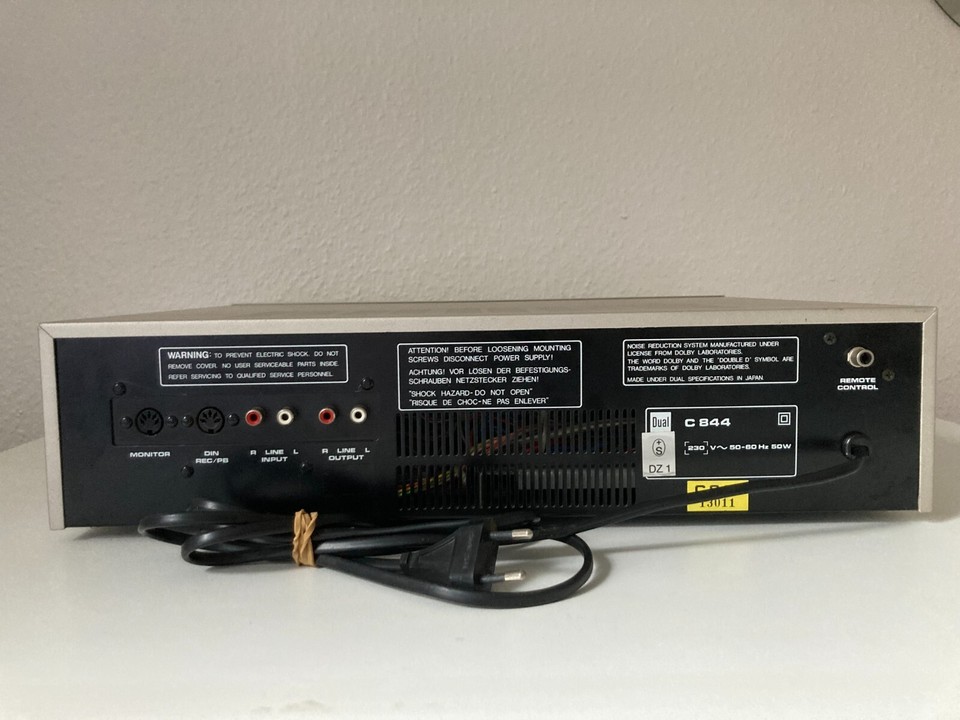 DUAL C844 Mythique 3 Head 2 speed Cassette Deck / T B CONDITION / # ...