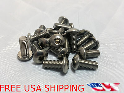 20 Pcs M5 M5-0.8 M5x16 16 16mm 5mm Stainless Hex Button Cap Head ...