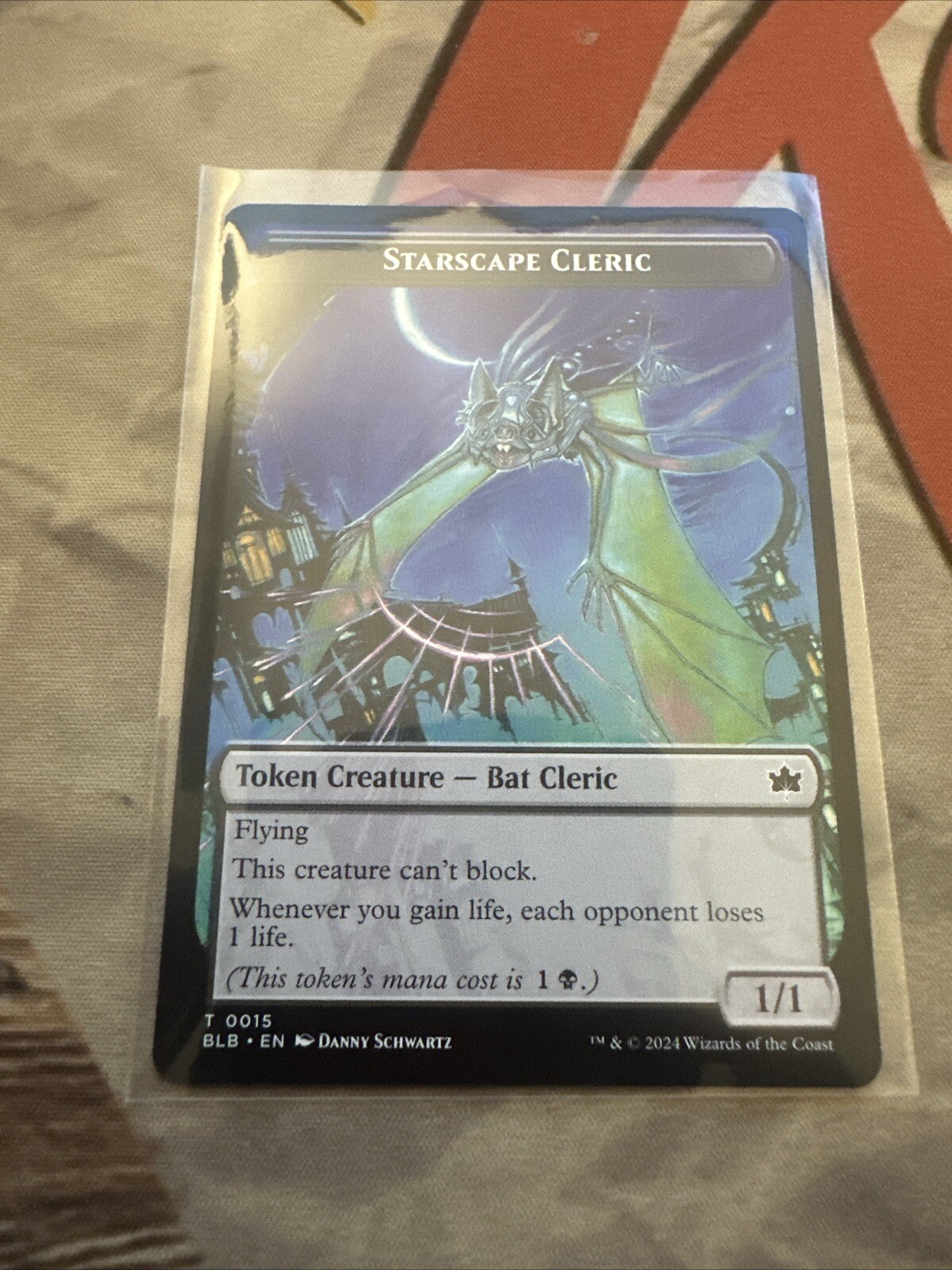 MTG Starcape Cleric Token #0015 Bloomburrow! 1/1 Bat Cleric! | eBay