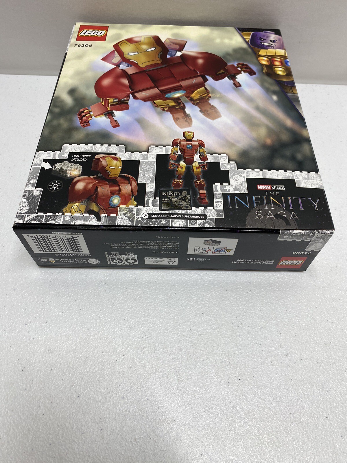 LEGO Marvel: 76206 Iron Man Figure 381 Pcs. *Retired 2023* New Factory ...