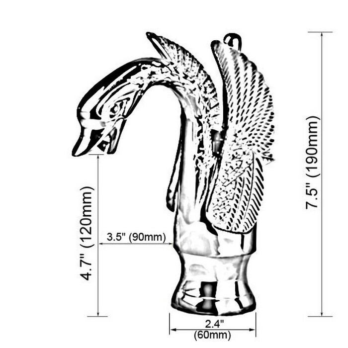 Bathroom Brass Basin Sink Mixer Taps Antique Single Handle Faucet Swan ...