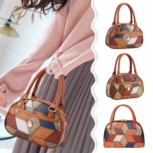 Color Patchwork Women Handbag Irregular Stitching Mobile Phone Bags ...