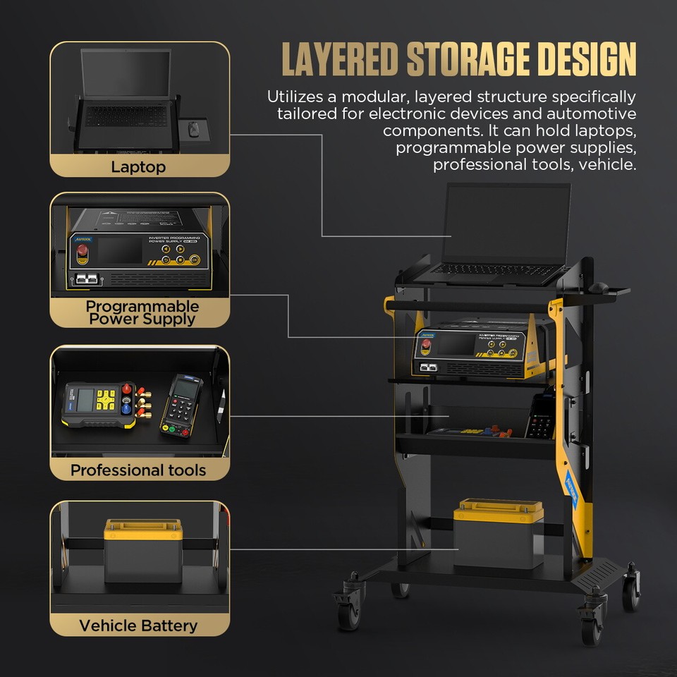 Automotive Diagnostic Tool Chest Cabinet Workshop Mechanics Rolling ...