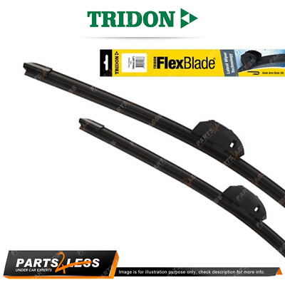 Pair of Tridon Frameless Windscreen Wiper Blade - Length 400mm 500mm ...