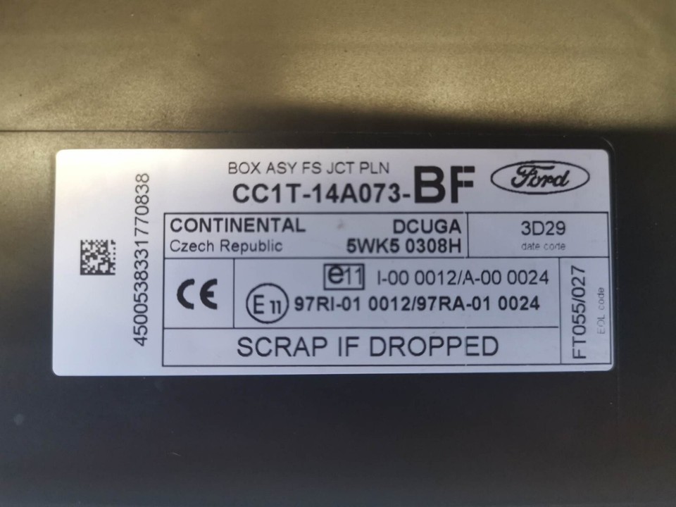 FORD TRANSIT MK7 BCM FUSE BOX BODY CONTROL MODULE CC1T14A073BF | eBay