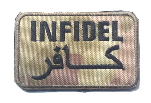 Embroidered U.S. ARMY Infidel Strong Hook Loop Patch Back Emblem Fastener Badge | eBay