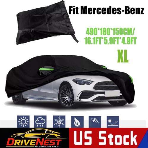 For Mercedes-Benz C-CLASS Full Car Cover UV Snow Dust Rain Resistant ...