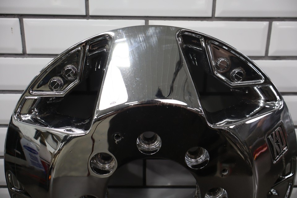 01-07 Chevy GMC 3500 Dually Aftermarket XD Rockstar Chrome Wheels (3 ...