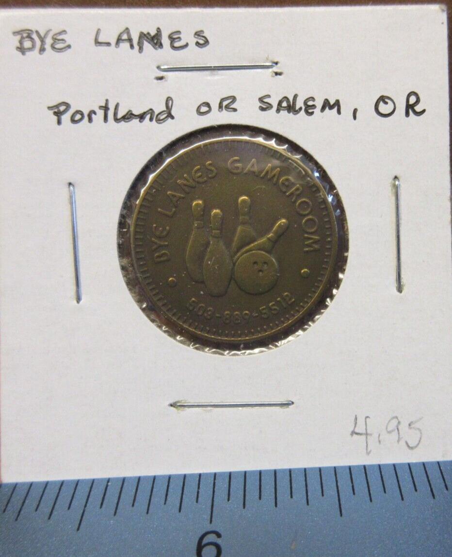 BYE LANES BOWLING GAME Token / Coin (Portland & Salem Oregon) | eBay
