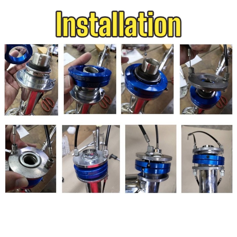 BMX Gyro Rotor System Fishbone X-UFO Old School Style 1" & 1 1/8" Size ...