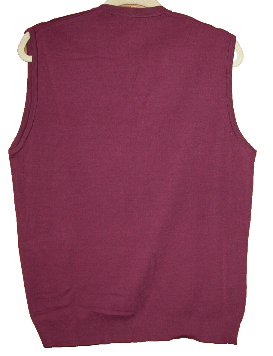 Vintage bergundy v neck tank top jumper | eBay UK