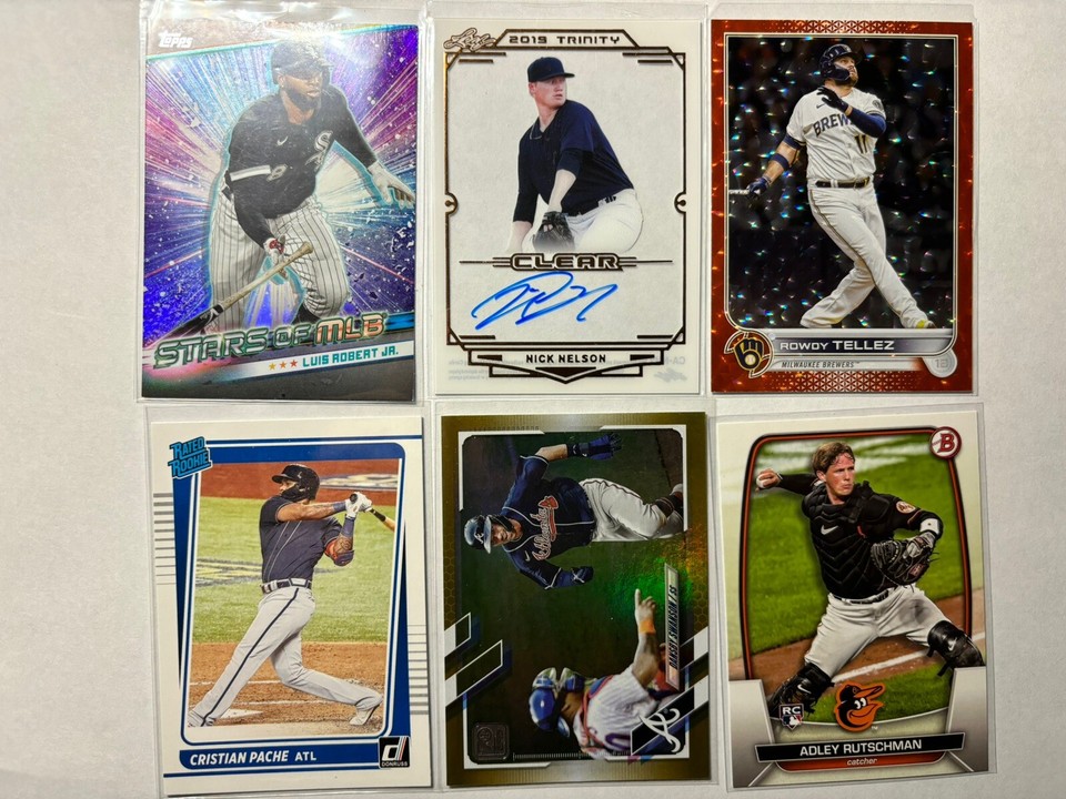 6 CARD Baseball Mystery PACK LOT GUARANTEED AUTO PER PACK See ...