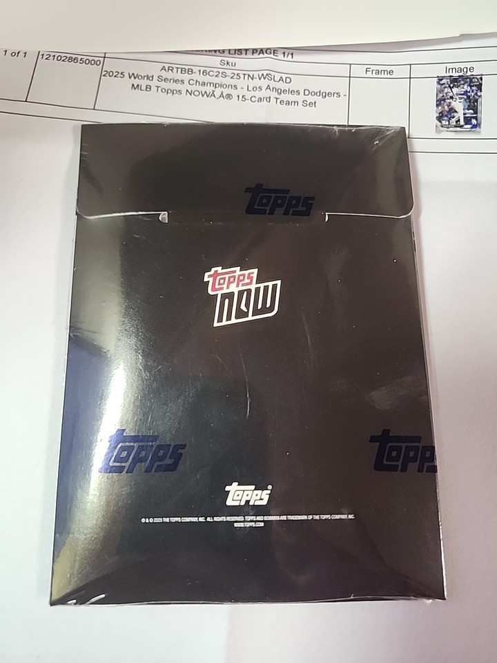 2025 World Series CHAMPION LA Dodgers MLB Topps Now 15 card team Set IN ...