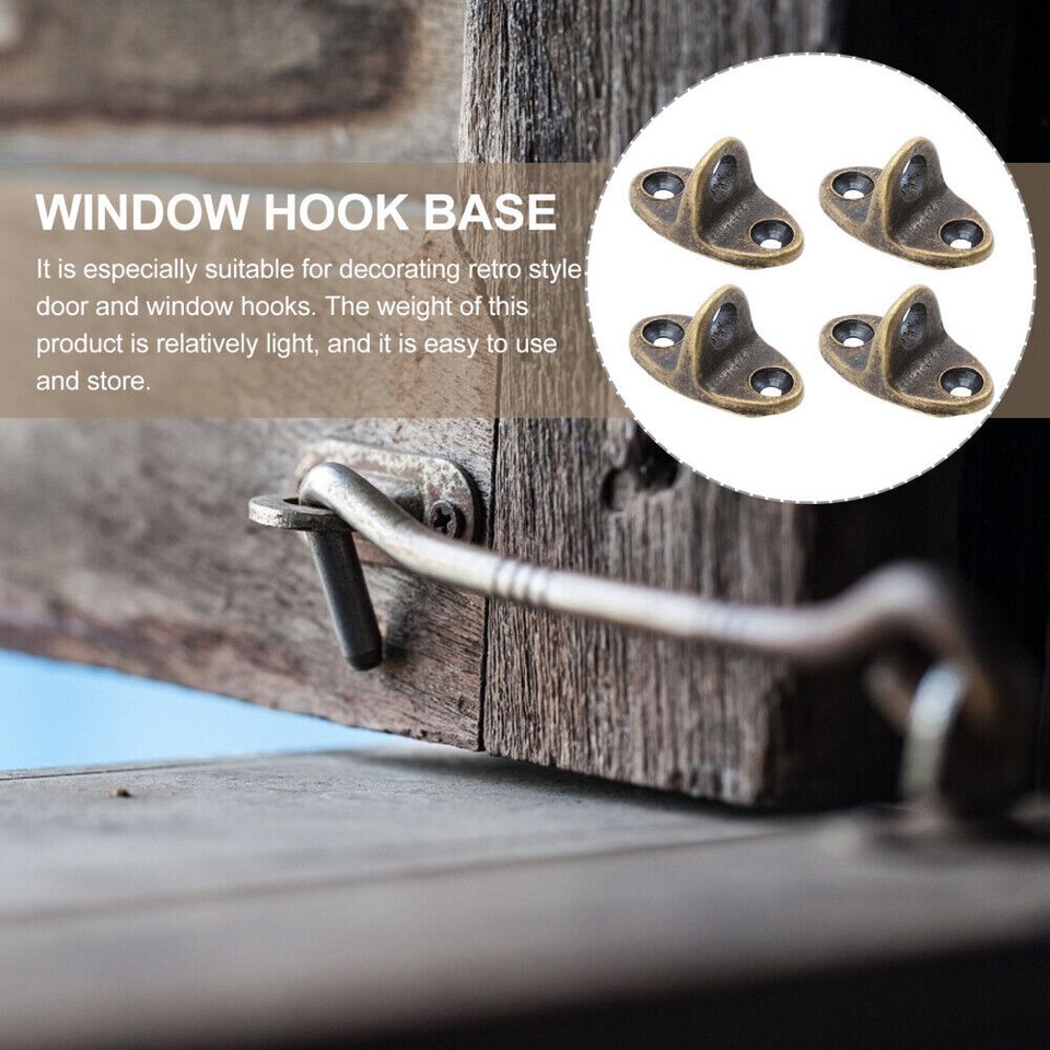 8pcs Screw Eye Hanger Industrial Hooks Ceiling Hook Pad Eye Plate | eBay