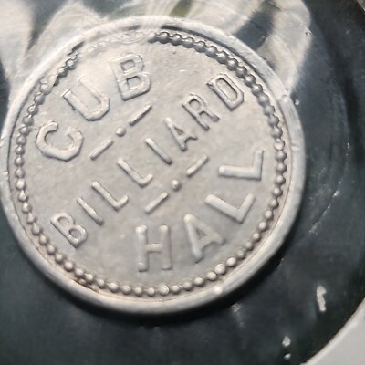 Vintage Aluminum 5 Cent Trade Token Cub Billiard Hall JRT 100 | eBay
