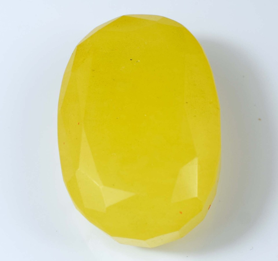 Madagascar Big Size Yellow Sapphire Natural Oval Cut Certified Gemstone ...