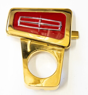 1993-96 Lincoln Mark VIII trunk lock cover emblem assembly *GOLD* | eBay