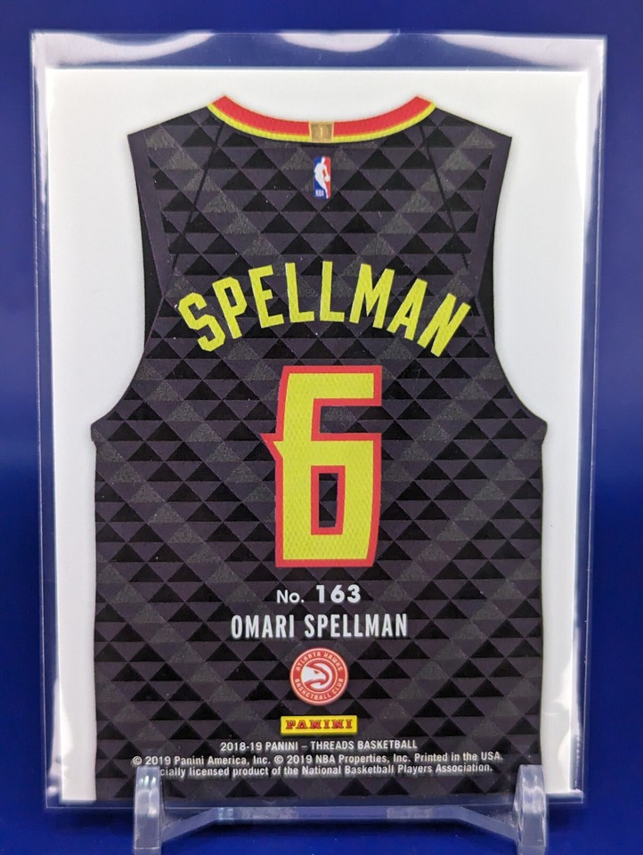 Omari Spellman Rookie card 2018-19 Panini Threads Atlanta Hawks #163 RC ...