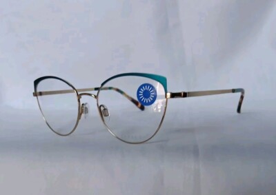 Inface IF1347-2012 Eyeglass Frames 50 17-135 Blue, Chrome, Titanium ...