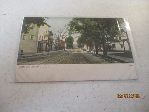 Vintage Postcard MAIN ST., BENNINGTON, VT. | eBay