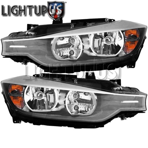 Left Right Sides Pair Halogen Headlights for 2014-2015 BMW 320I 328I ...