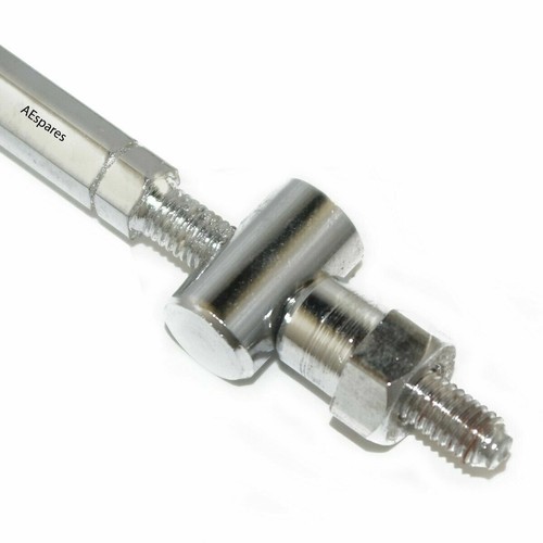 Fits Royal Enfield Bullet Universal Fit 7" Chrome Front Brake Link Rod ...