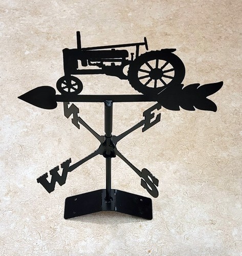 Tractor Weathervane Crafted by Amish Blacksmiths, Outdoor Powder Coated ...