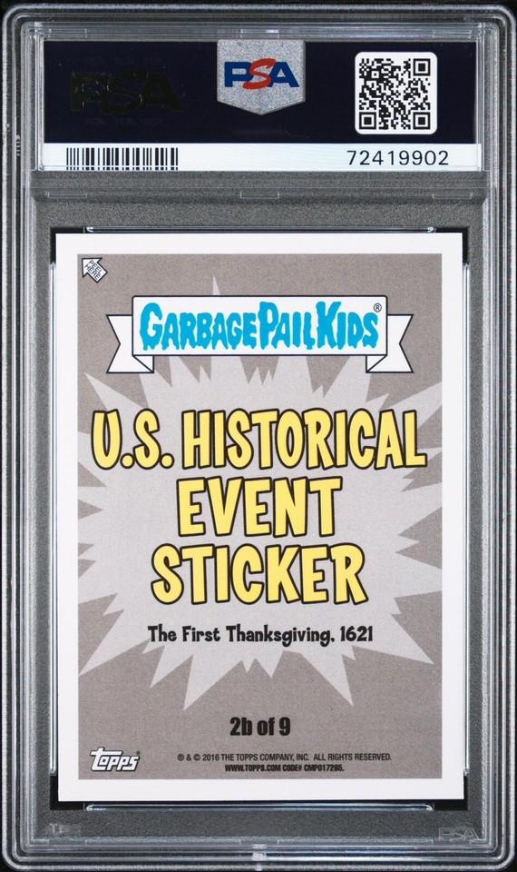 2016 Garbage Pail Kids American As Apple Pie 2b Thanksgiving BING PSA ...