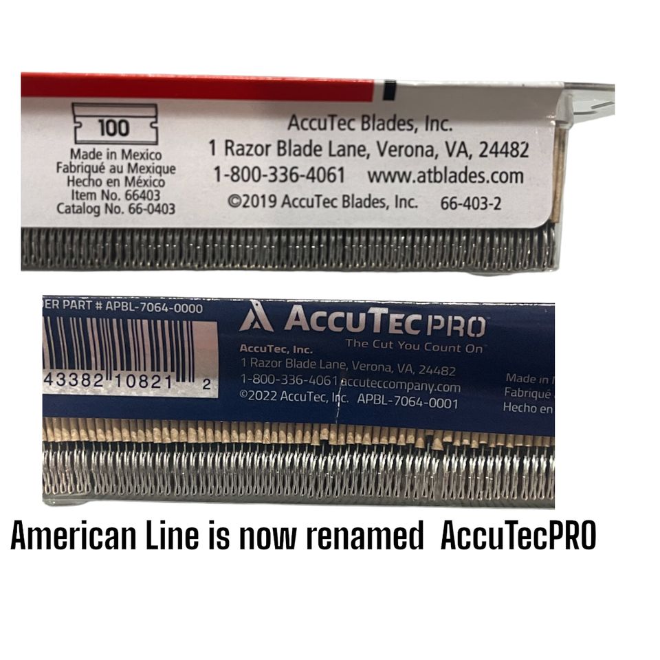 Single Edge Razor Blades .009 Steel Back American Line Carbon Steel 200 ...