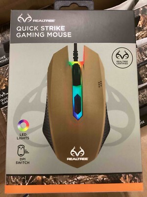 Vivitar-RealTree Quick Strike Gaming Mouse with DPI Switch LED RBG ...