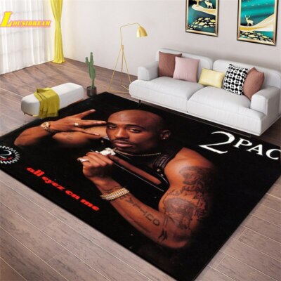 Hip Hop Tupac Music star Carpet Non-slip Area Rug Livingroom Door Mat ...