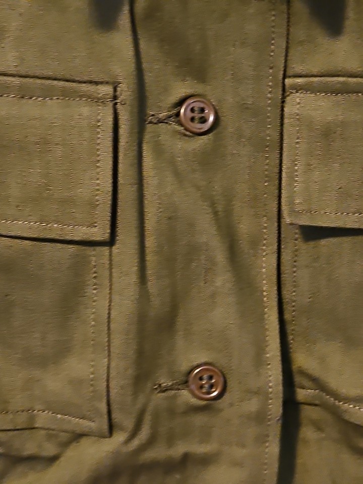 WWII Small US Army HBT Women's WAAC Fatigue Shirt Uniform | eBay