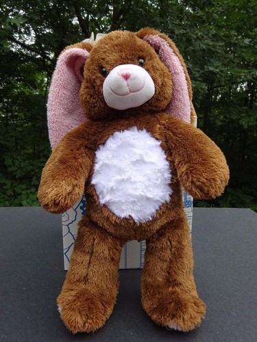 BUILD A BEAR BUNNY RABBIT Pawfectly Huggable 16" Stuffed Brown Plush ...