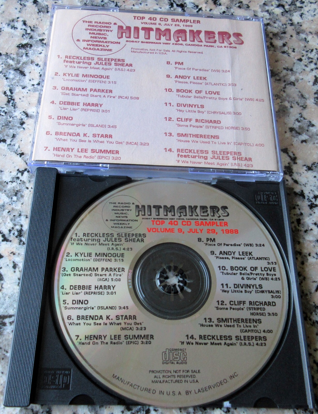 HITMAKERS TOP 40 CD 9 RARE CD 1988 Dino Summergirls Debbie Harry Kylie ...