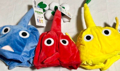 Pikmin Cosplay Plush Hat Yellow Pikmin, Blue Pikmin , Red Pikmin set | eBay