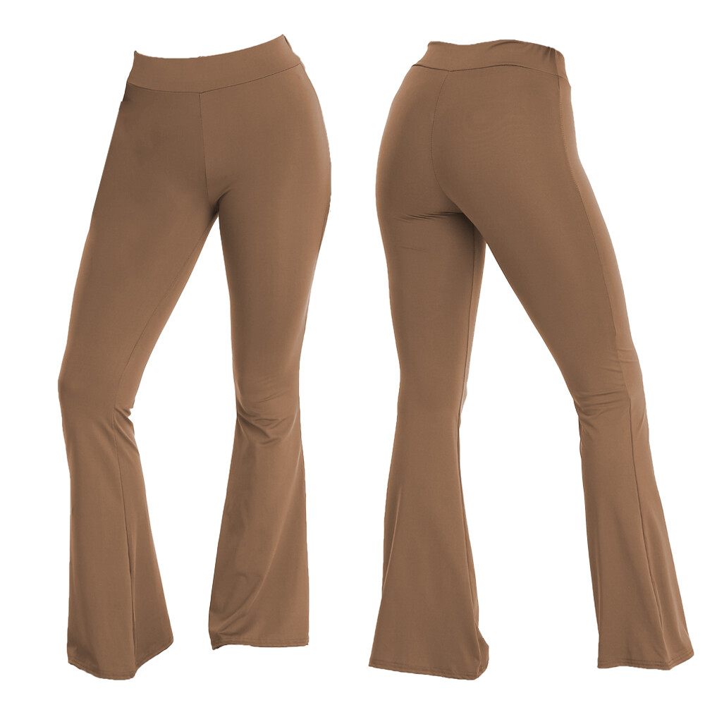 Brown Bootcut Yoga Pants