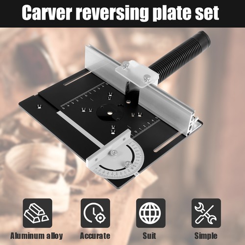 Router Table Insert Plate Aluminum Alloy Portable Milling Machine Flip ...