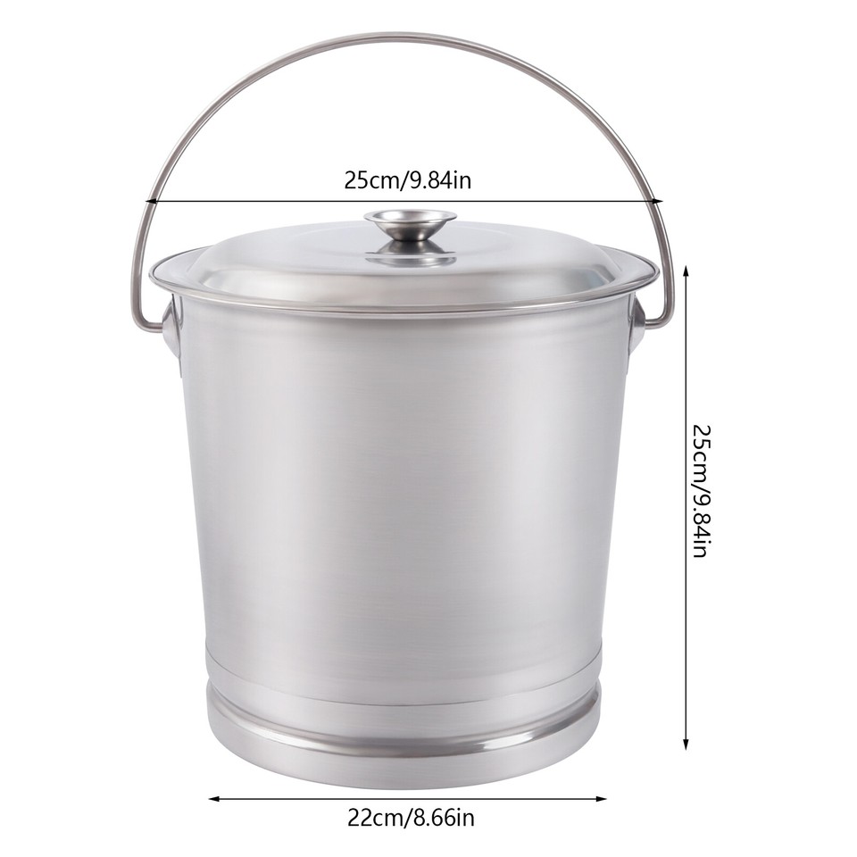 Stainless Steel Milk bucket Stainless Steel Milk Pail Bucket with Lid ...