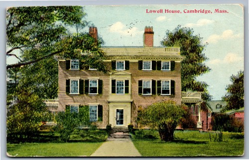 Postcard MA Lowell House Cambridge Massachusetts T8 | eBay