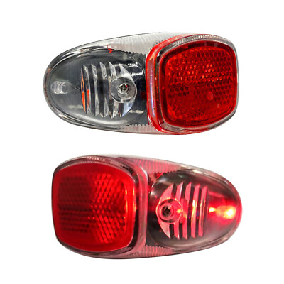 Solar Rechargeable Tail Light Reflector Bike Tail Light LED Cycling ...