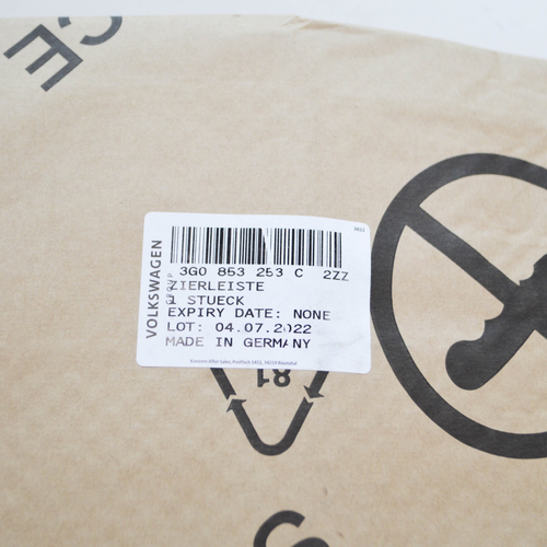 NEW VOLKSWAGEN PASSAT B8 3G FRONT LEFT BUMPER TRIM 3G0853253C2ZZ ...