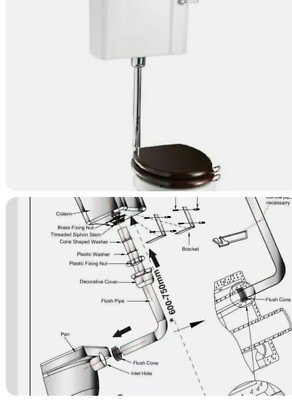Burlington Low Level Chrome Flushpipe Kit, T31CHR, Flush Pipe | eBay UK