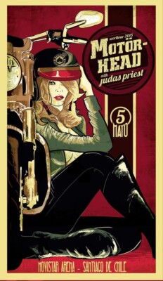 2015 MOTORHEAD Concert Poster Wall Art Print With Judas Priest Size ...
