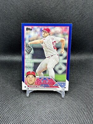 2023 Topps Series 1 Aaron Nola Blue Border Parallel Phillies | eBay