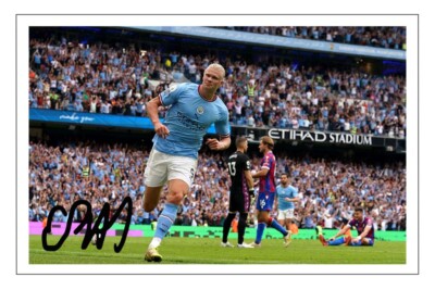 ERLING HAALAND Signed Autograph PHOTO Signature Fan Gift Print ...