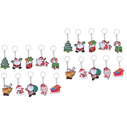 2 Pack Christmas Key Ring Keychain Hanging Ornament Pendant | eBay