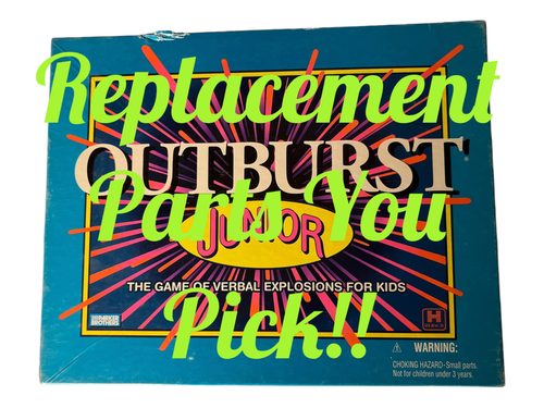 Outburst Jr Junior Board Game Parker Brothers Replacement Parts Pieces ...