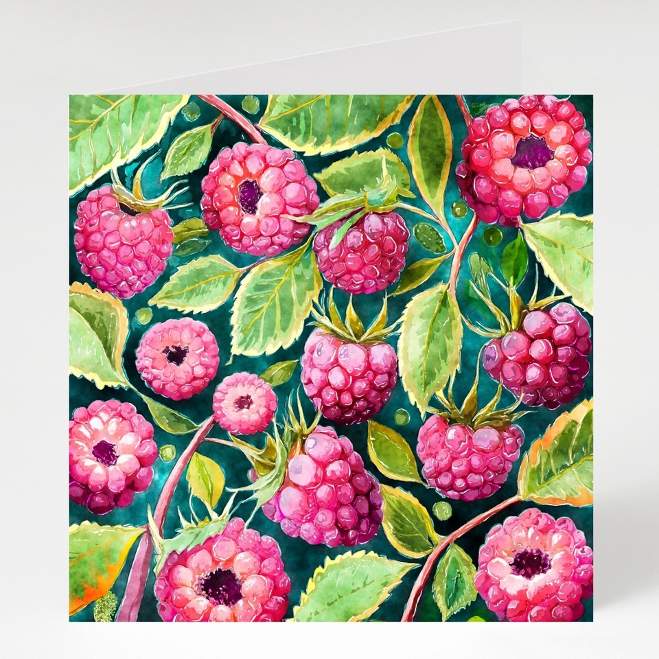Fruit Greeting Card All Occasions Apple Cherries Figs Lemons Orange ...