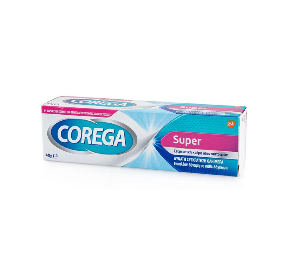 3 X Corega Super FOR FULL & PARTIAL DENTURE ADHESIVE CREAM 40GR | eBay